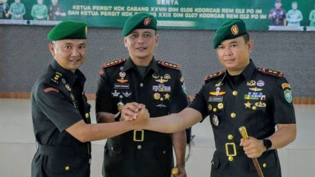 Letkol Inf Super Maljuna Kembaren Resmi Jabat Dandim 0105Aceh Barat ...