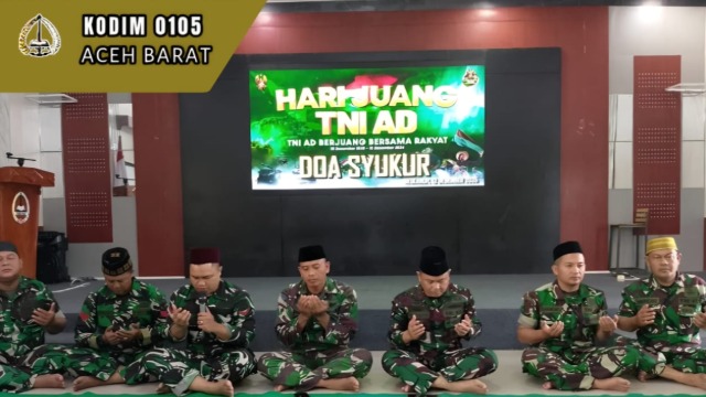 Doa Bersama Peringati HJK Dandim 0105Abar Ajak Prajurit Untuk Terus ...
